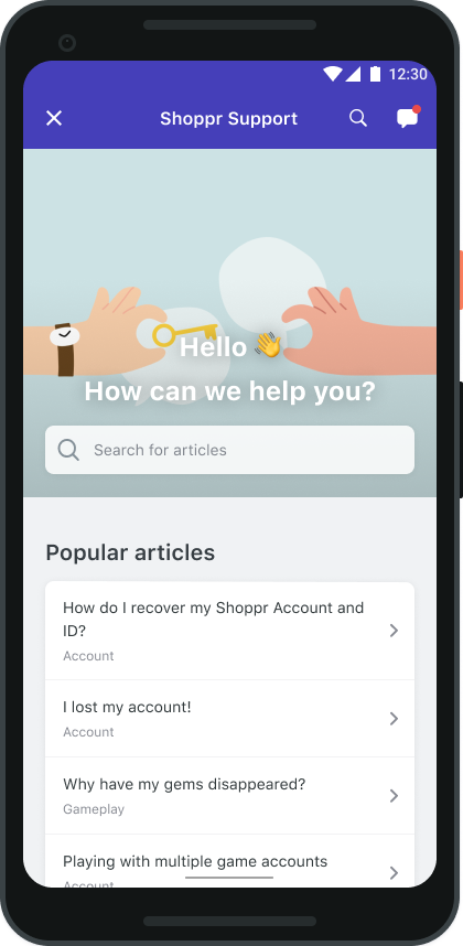 Notifications Android - Helpshift SDK X for Unreal Engine